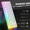 Womier 68 Keys Hot Swappable Keyboard 65% Mechanical Keyboard RGB ...